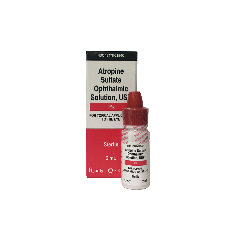 Atropine Sulfate 1% Solution, 2ml